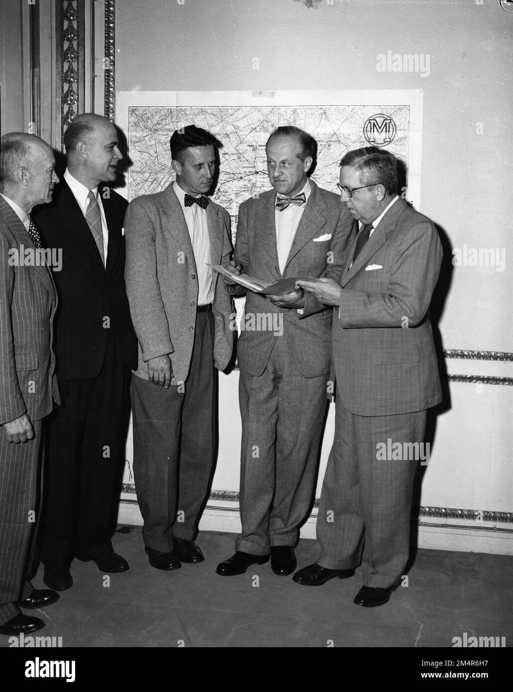 American Advertising Executives at ECA Headquarters, Paris. Photographs ...