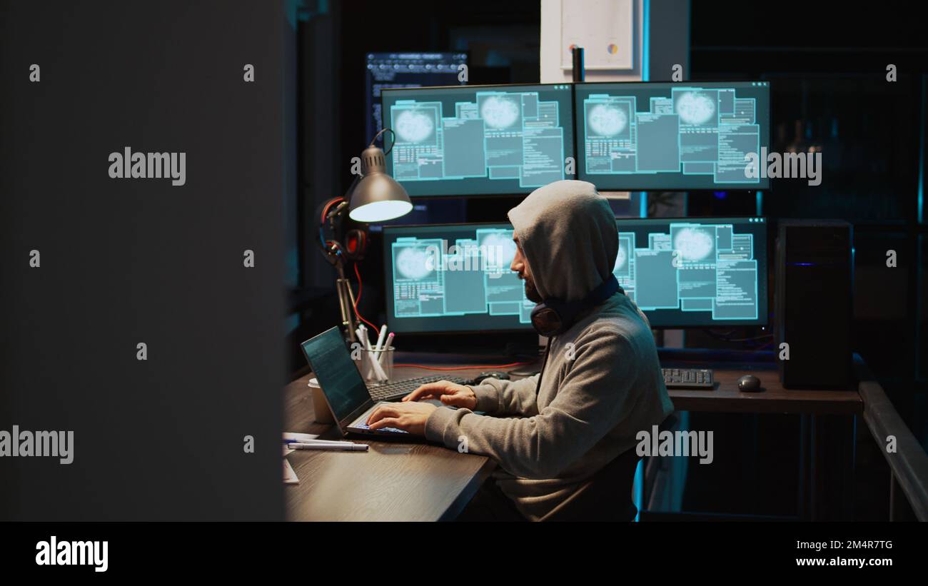 Breaking through cyber security hi-res stock photography and images - Alamy