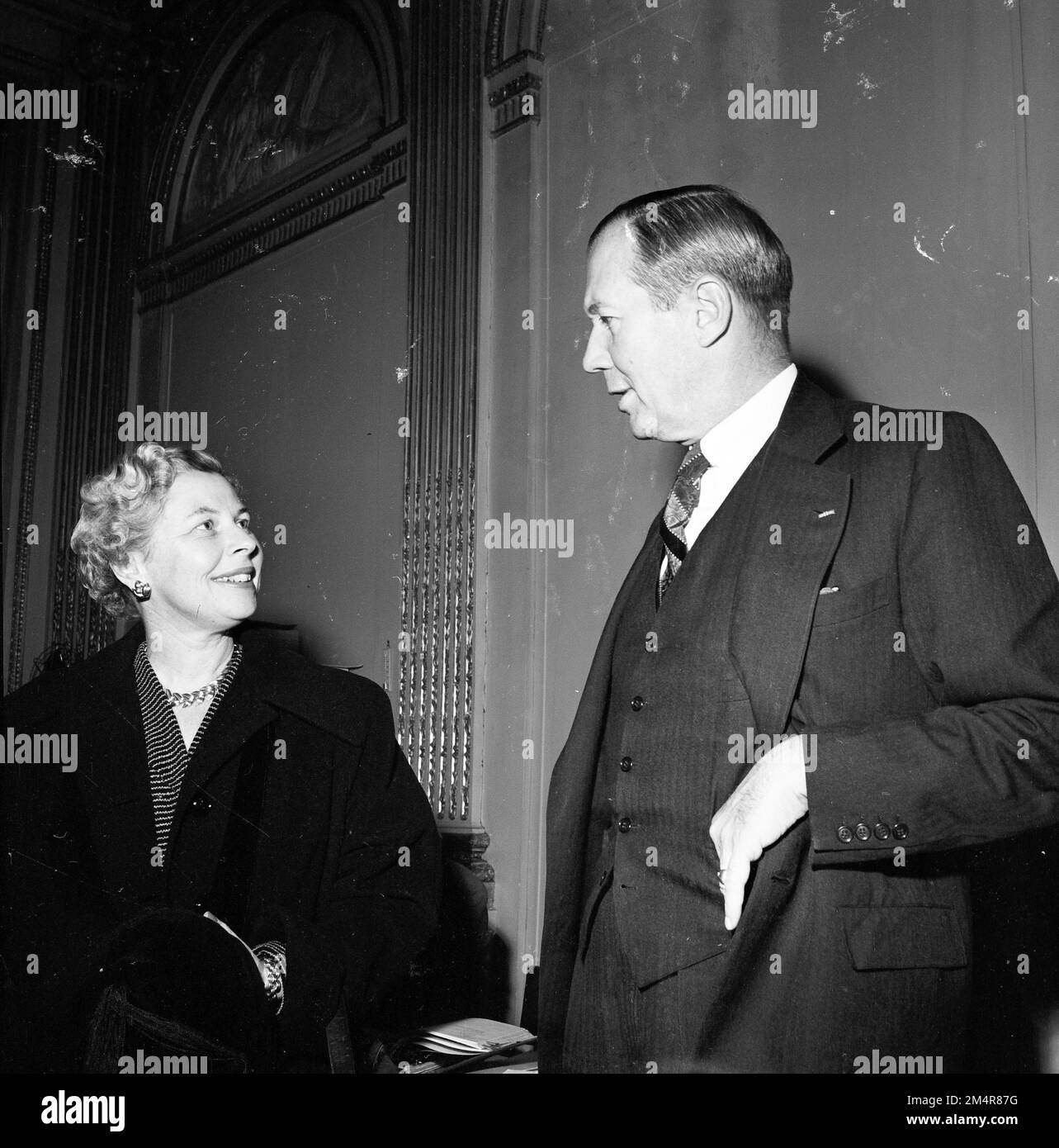 Wm. C. Foster Visits ECA Headquarters in Paris. Photographs of Marshall ...