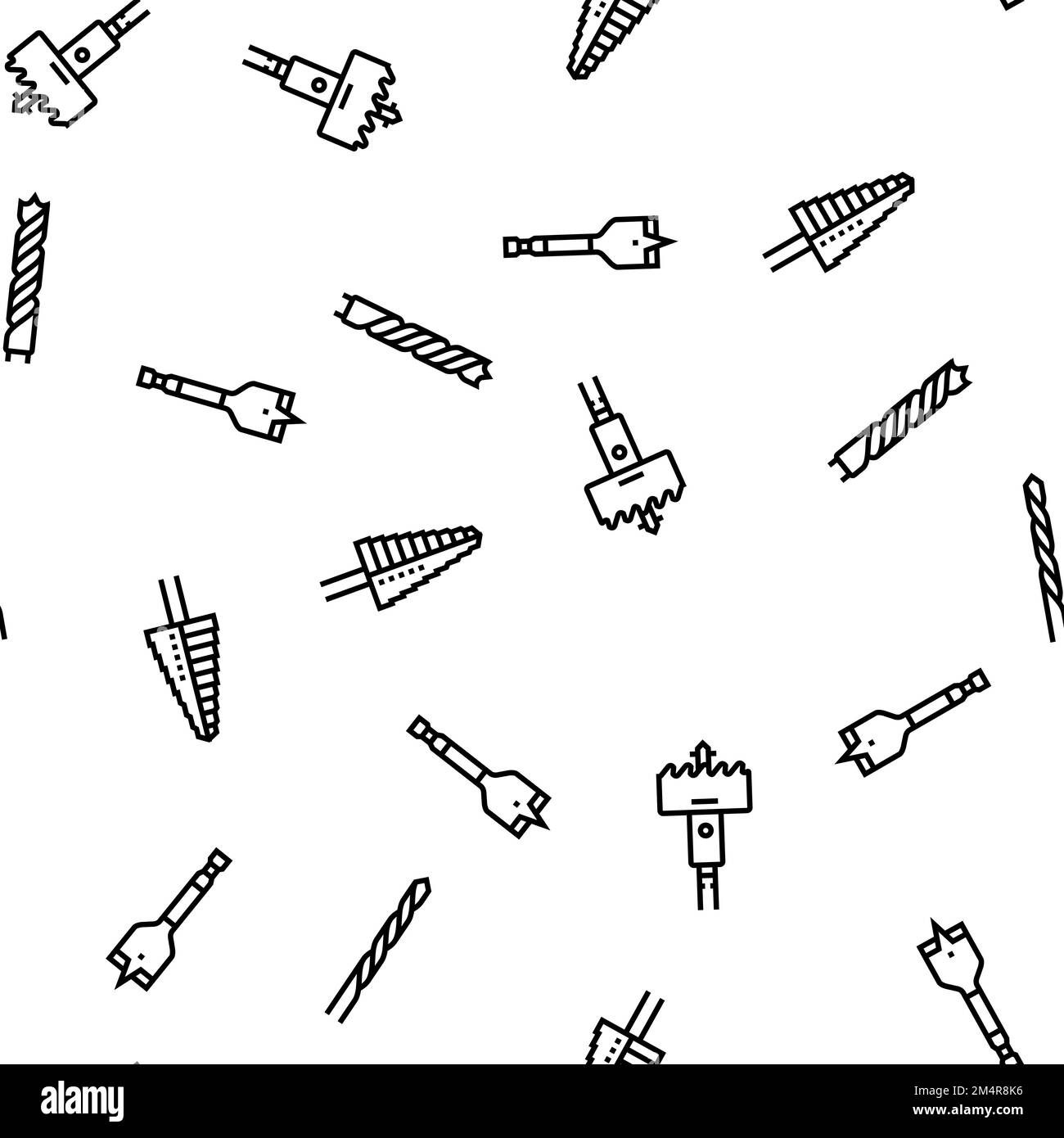drill equipment construction vector seamless pattern Stock Vector Image ...