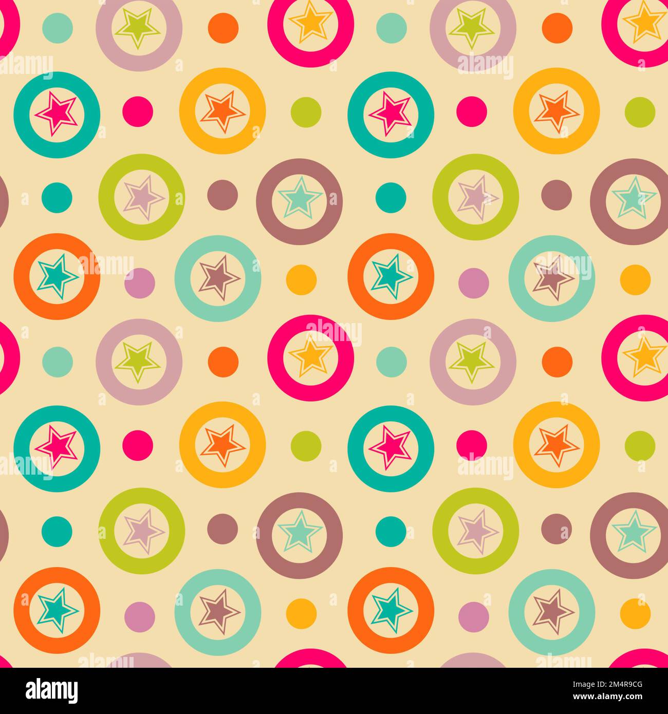 Seamless retro texture with stars Stock Photo - Alamy