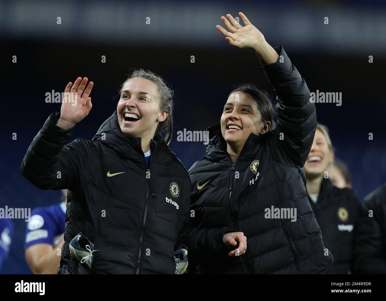 London, England, 22nd December 2022. Sam Kerr of Chelsea and Niamh ...