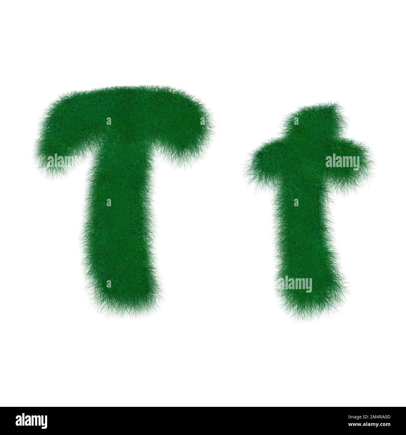 The Letter T Designs In Green