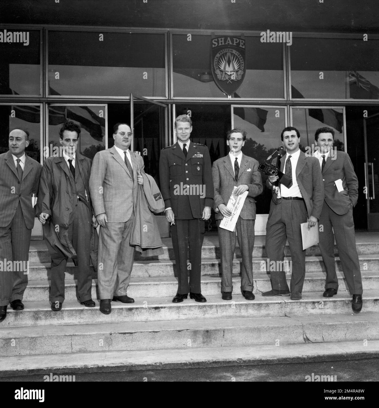 Italian Journalists at SHAPE. Photographs of Marshall Plan Programs ...