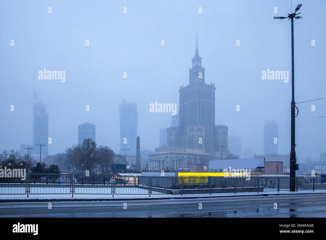 Fantastic center of Warsaw - a place in Warsaw with an unusual foggy ...