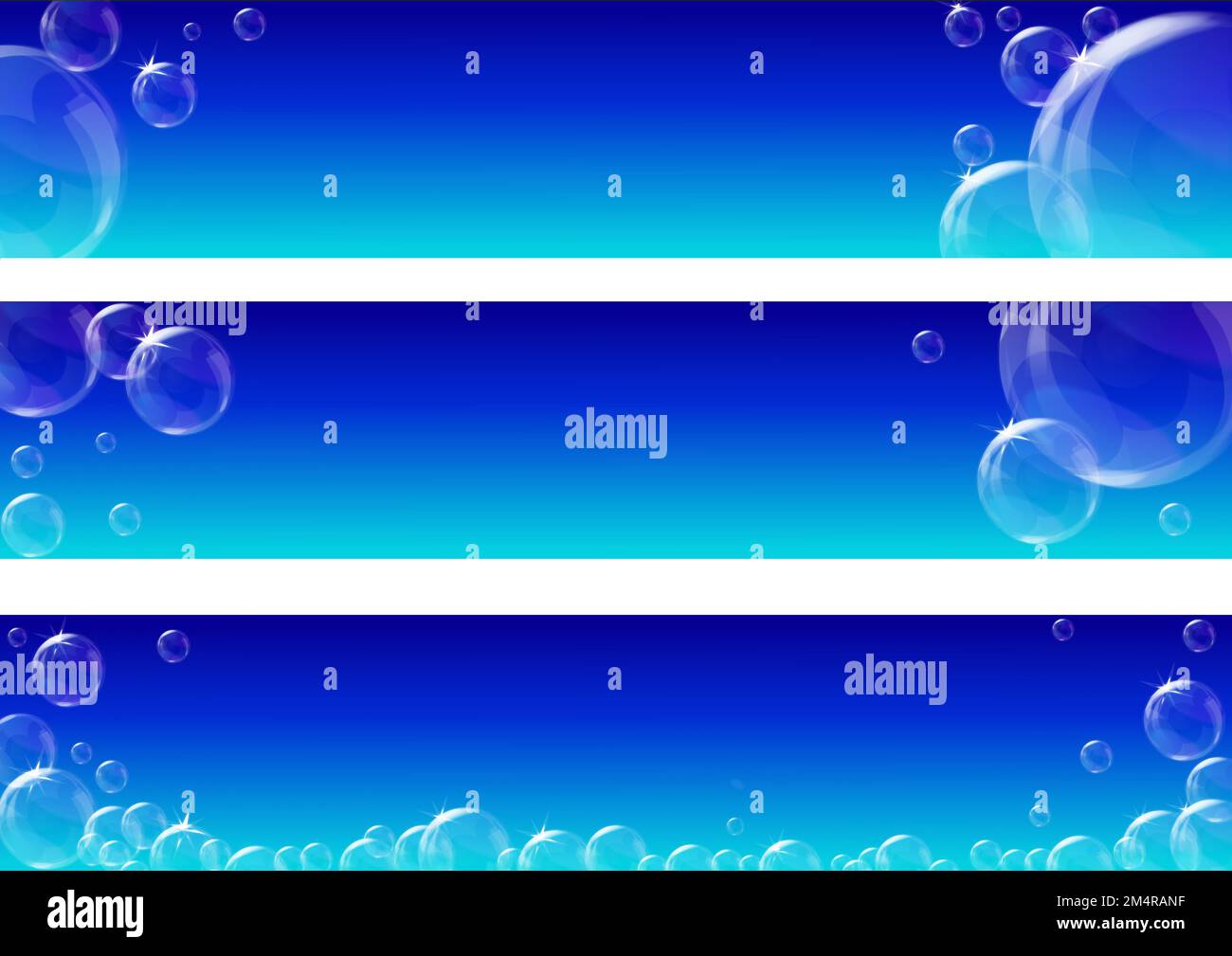 Blue background with soap bubbles Stock Photo - Alamy