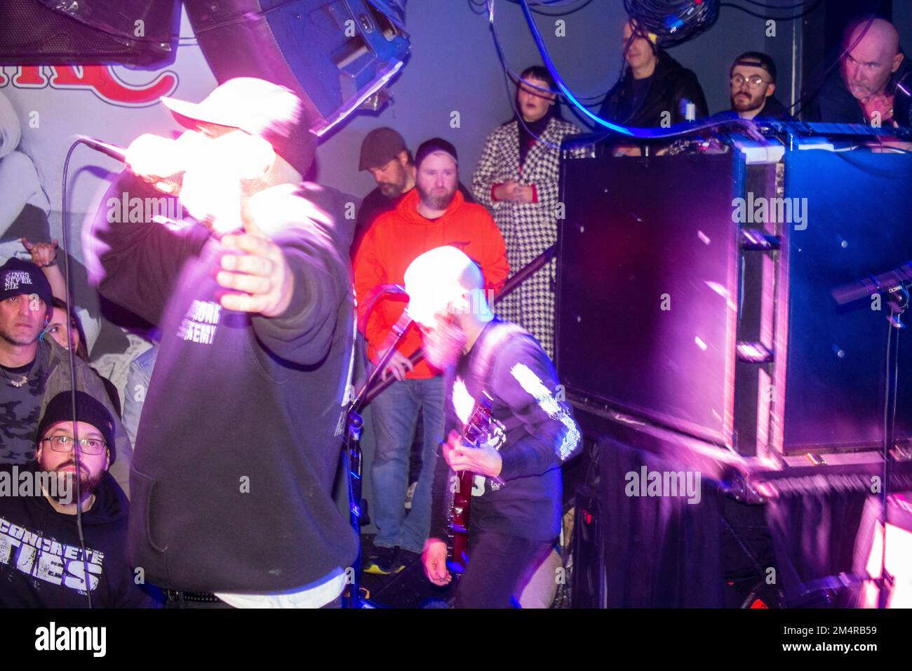 Nyc, Ny, USA. 18th Dec, 2022. Bowery Electric punk metal bands. SWORN ...