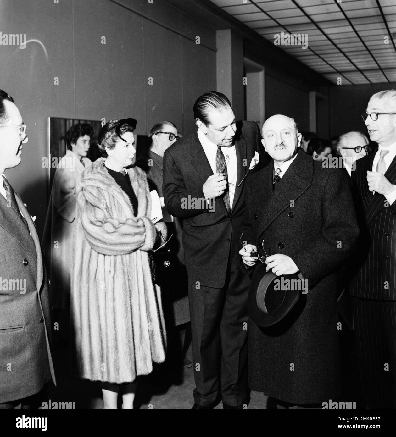 "50 Years of US Art" Exhibition Opening. Photographs of Marshall Plan ...