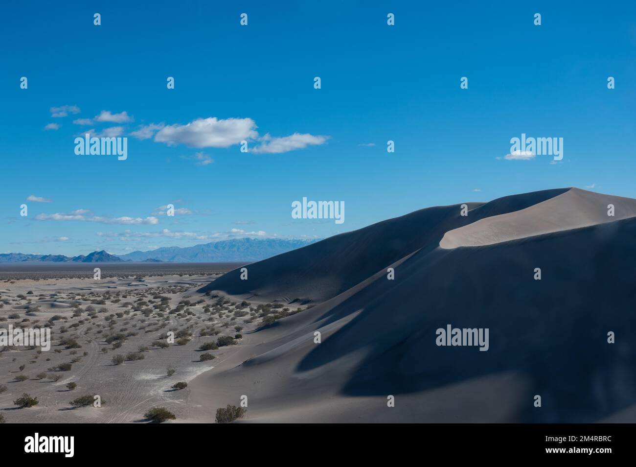 Aerial documentation from an HH-60G Pave Hawk of sand dunes on the ...