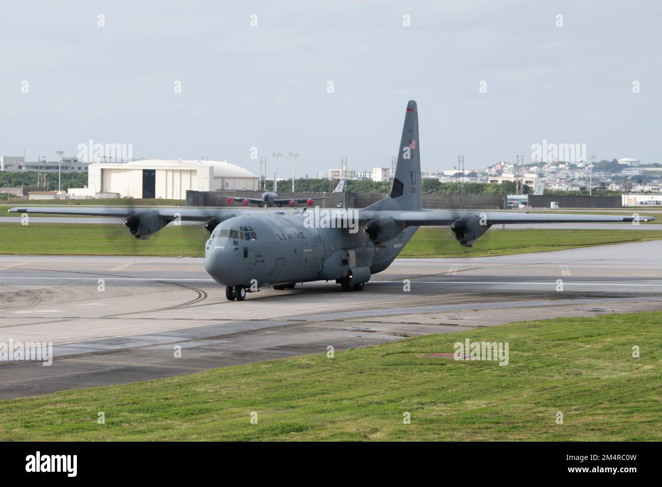 A U.S. Air Force C-130J Super Hercules assigned to the 36th Airlift ...
