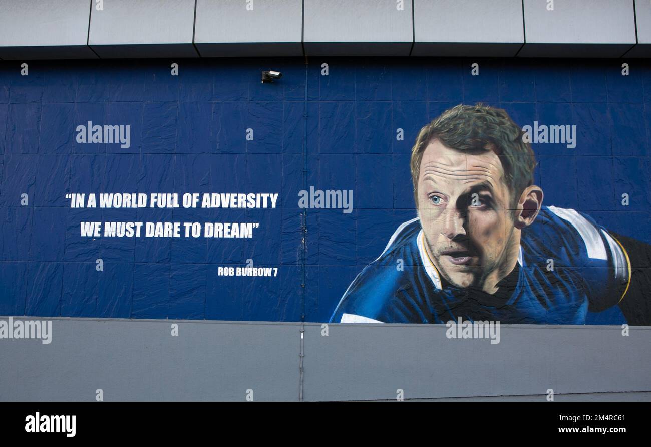 Leeds rugby player mural hi-res stock photography and images - Alamy