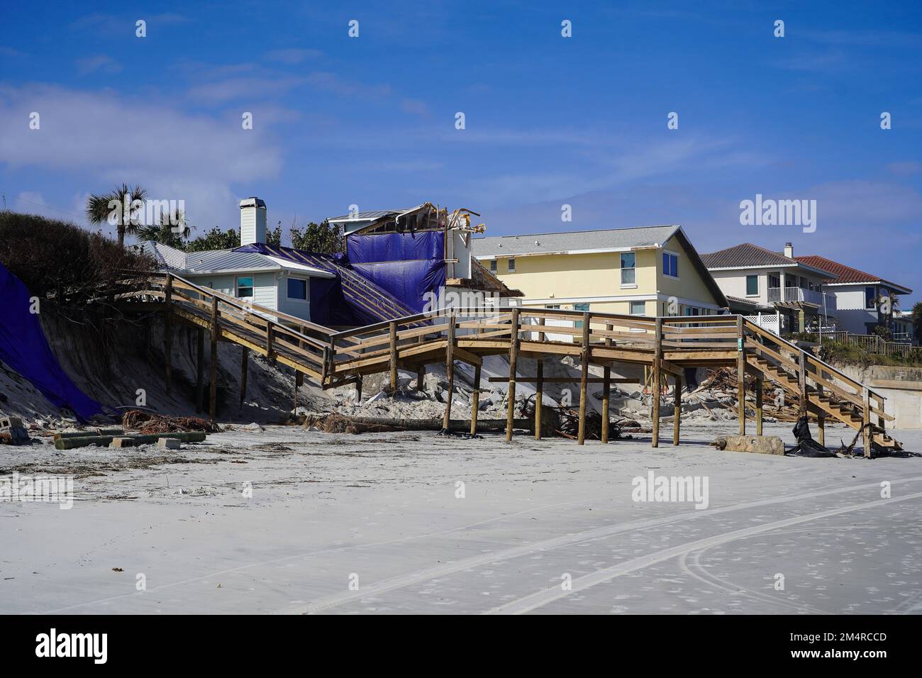 Daytona Beach Fl December 3 2022 Shoreline Protection Measures