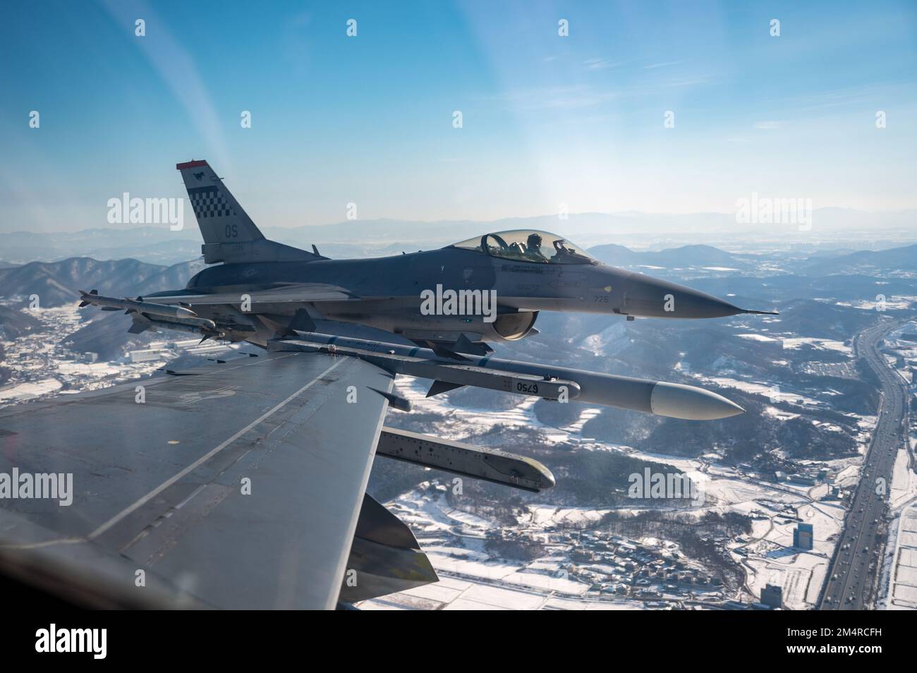 U.S. Air Force F-16 Fighting Falcons assigned to the 36th Fighter ...