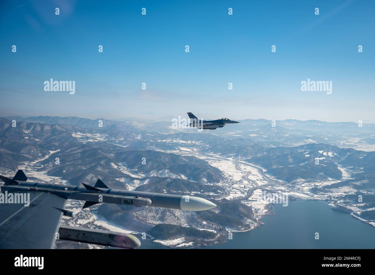 U.S. Air Force F-16 Fighting Falcons assigned to the 36th Fighter ...