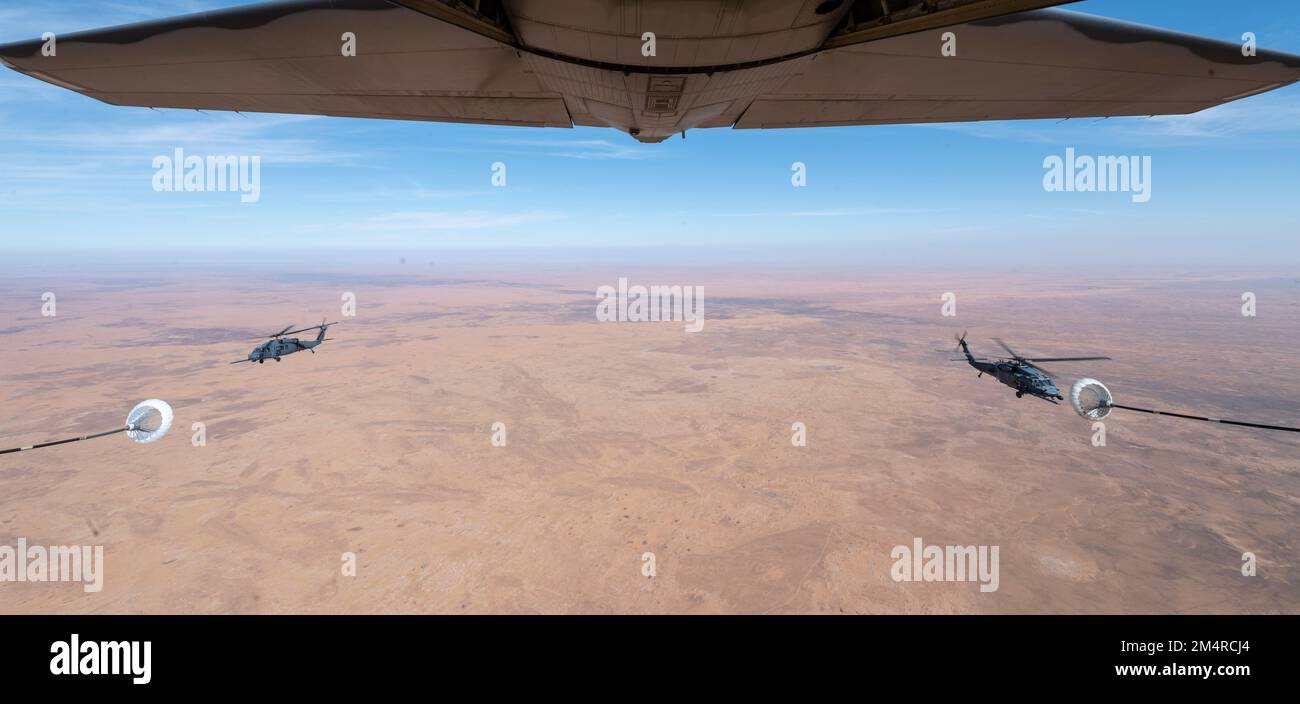 Aircrew members assigned to the 26th Expeditionary Rescue Squadron ...