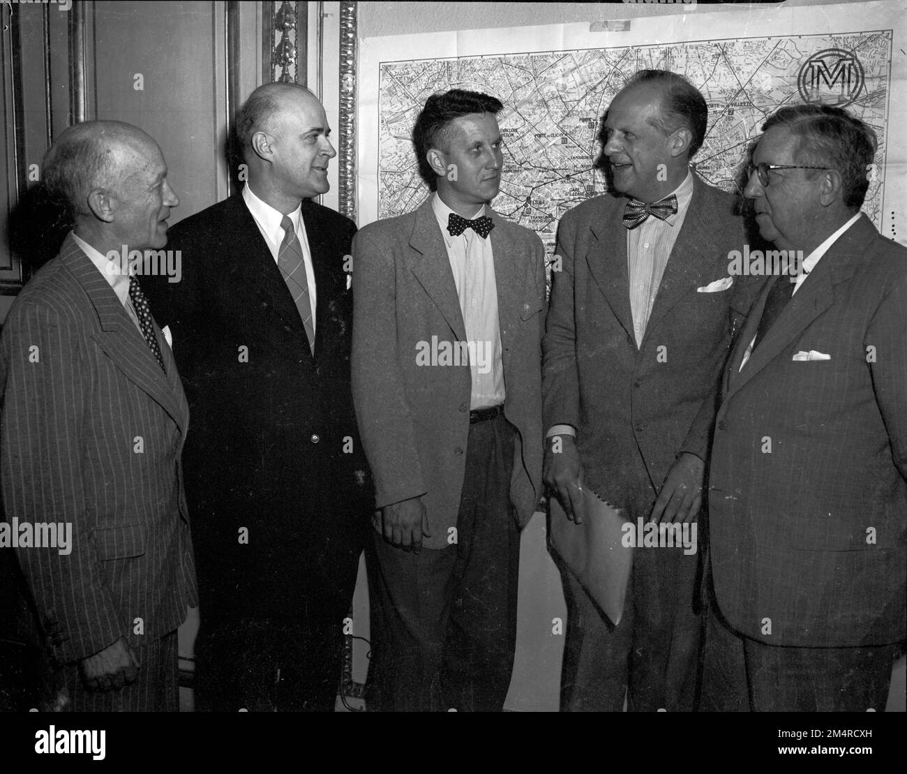 American Advertising Executives at ECA Headquarters, Paris. Photographs ...