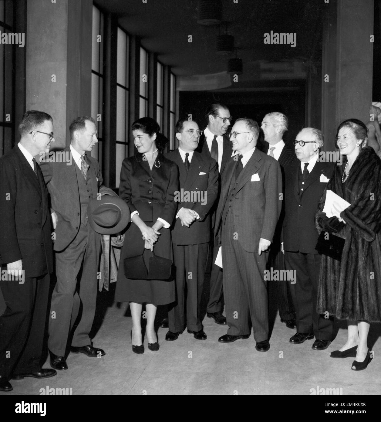 "50 Years of US Art" Exhibition Opening. Photographs of Marshall Plan ...