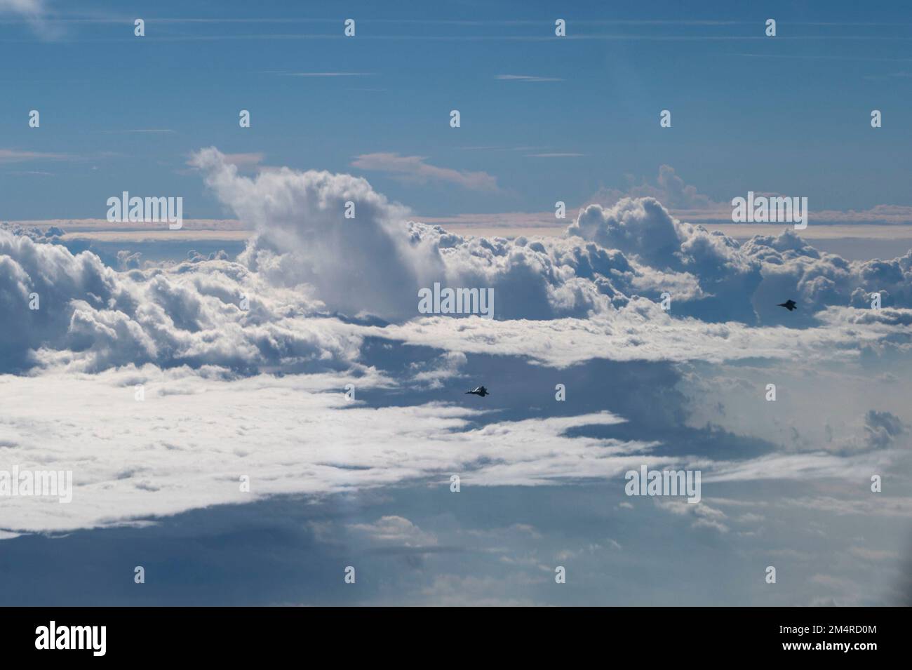 U.S. Air Force F-22 Raptors fly over the Florida Panhandle, Dec. 14 ...