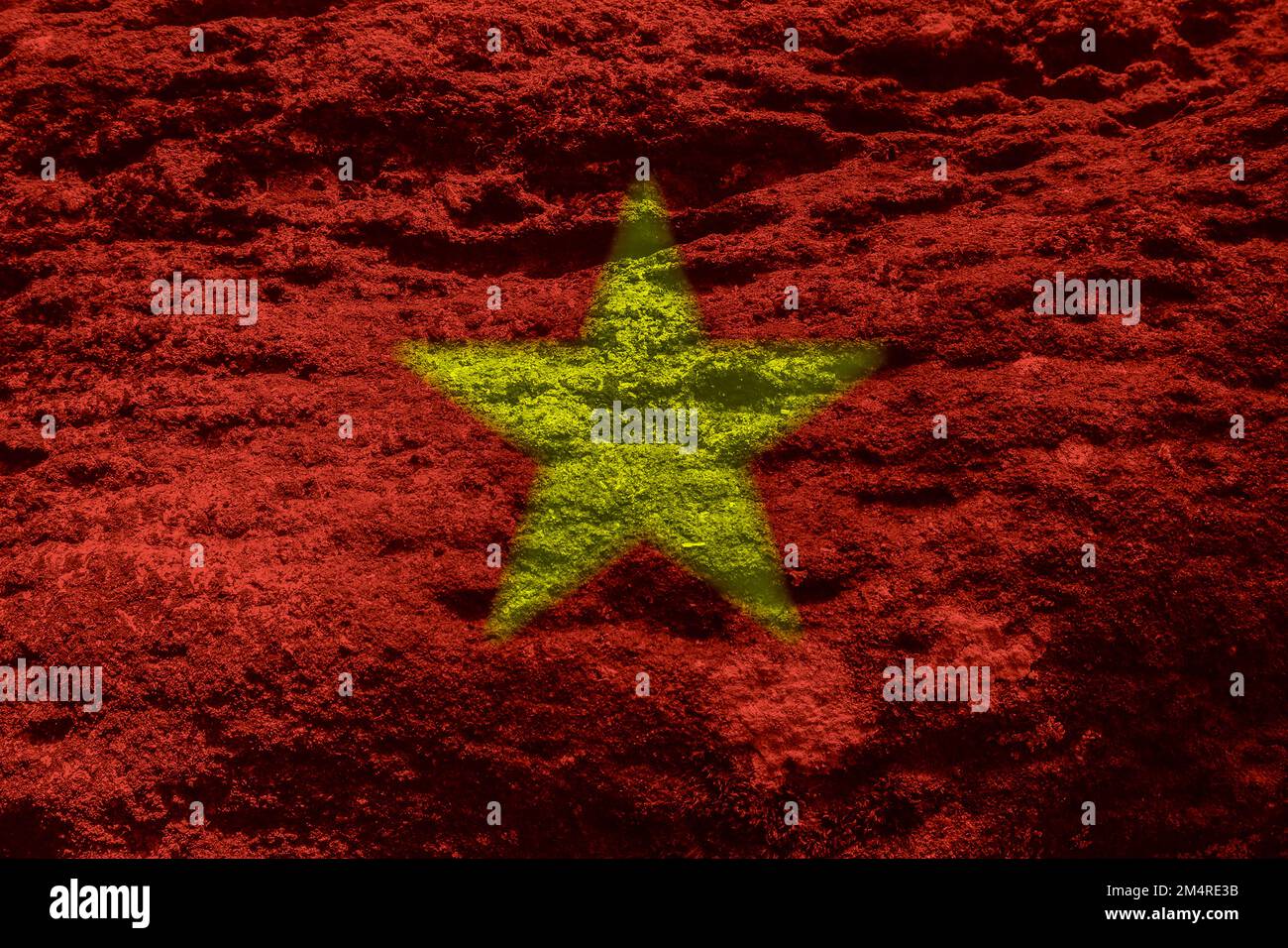 vietnam flag texture as background Stock Photo - Alamy