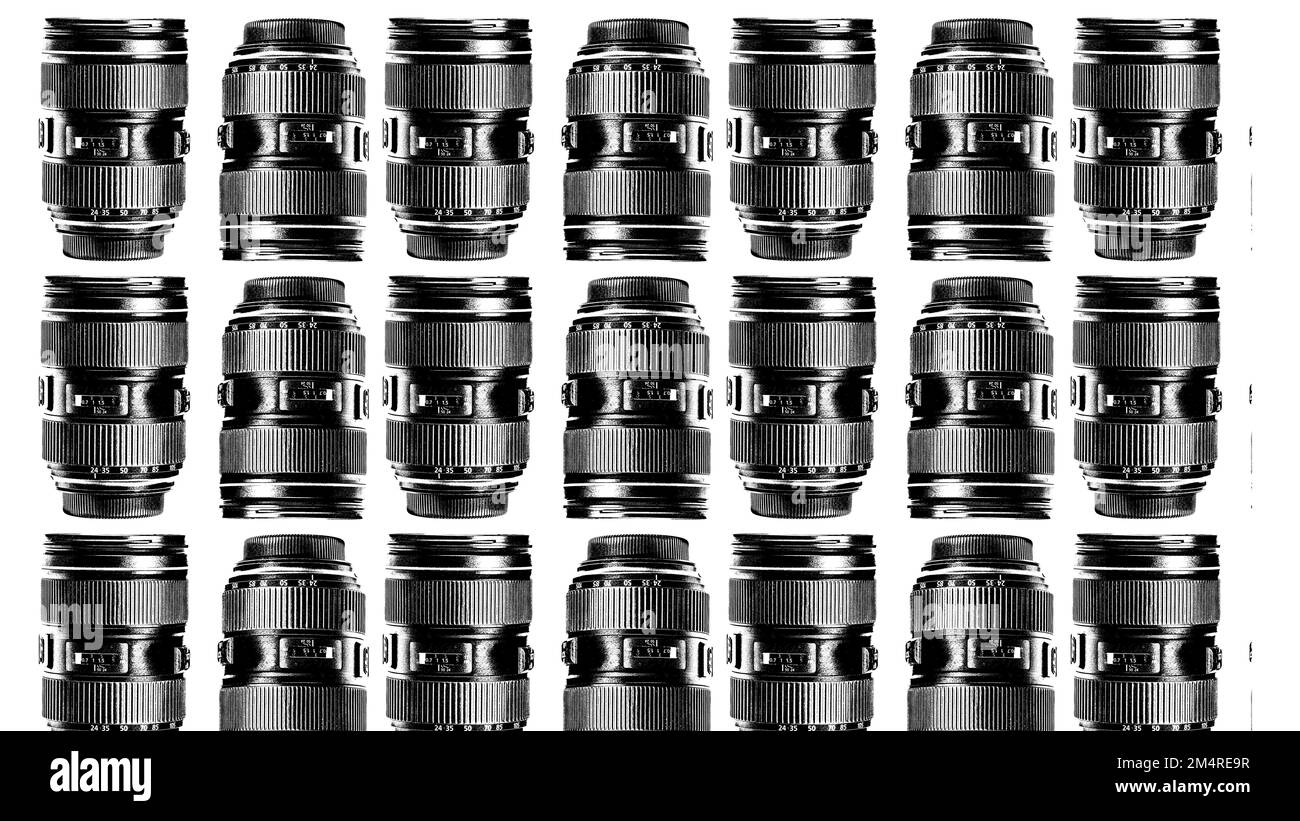 Professional camera set on Black and White Stock Photos & Images - Alamy