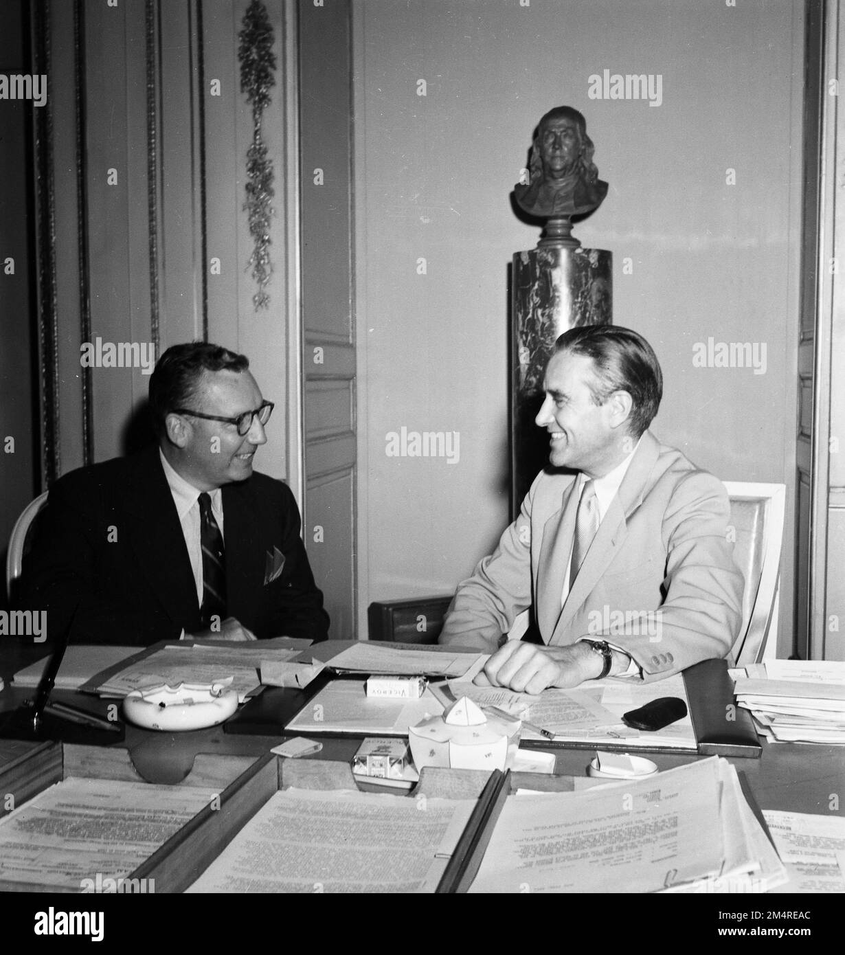 Officials, ECA, Labor. Photographs of Marshall Plan Programs, Exhibits ...