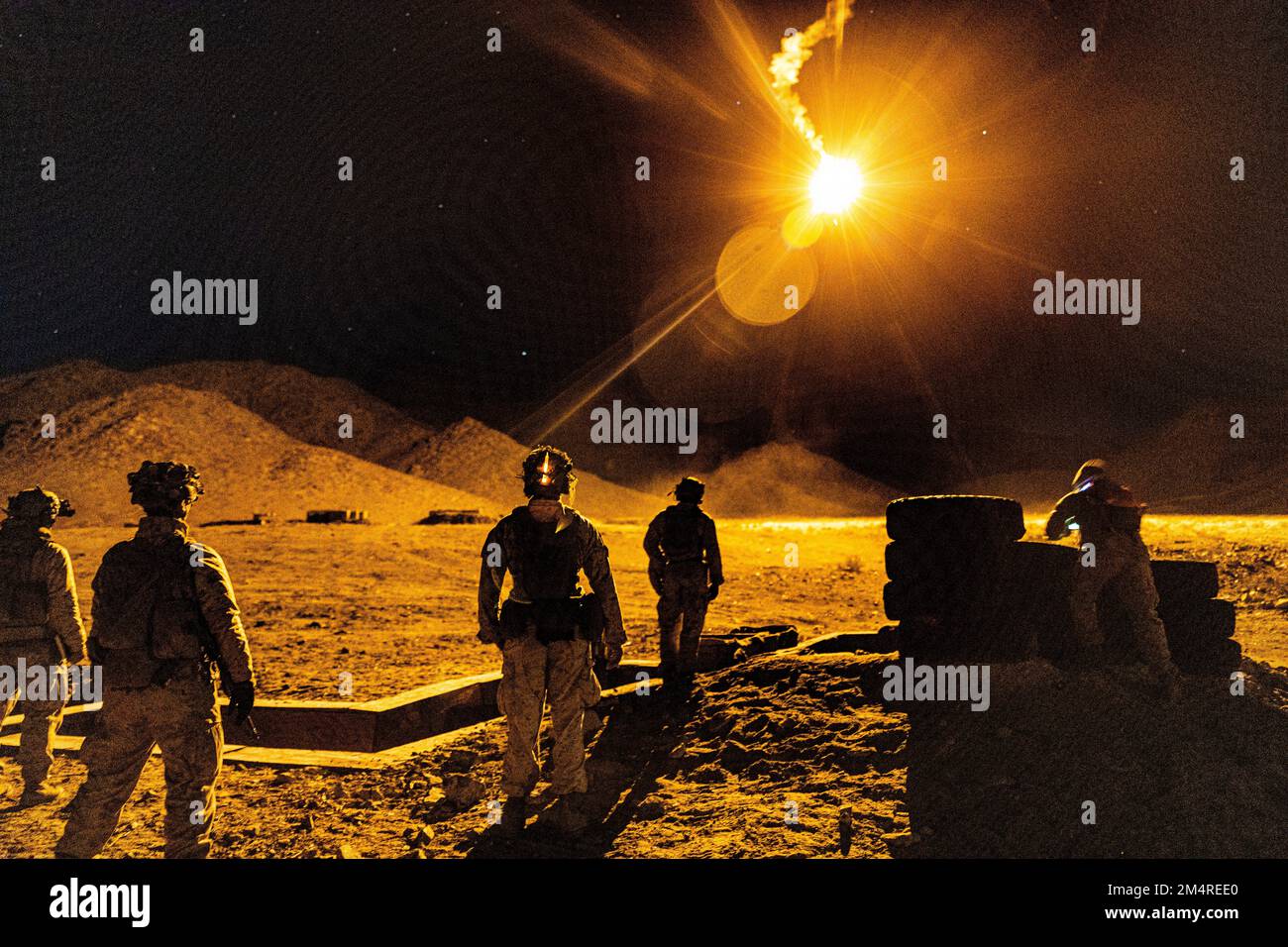 U.S. Marines with 3rd Battalion, 7th Marine Regiment defend their ...