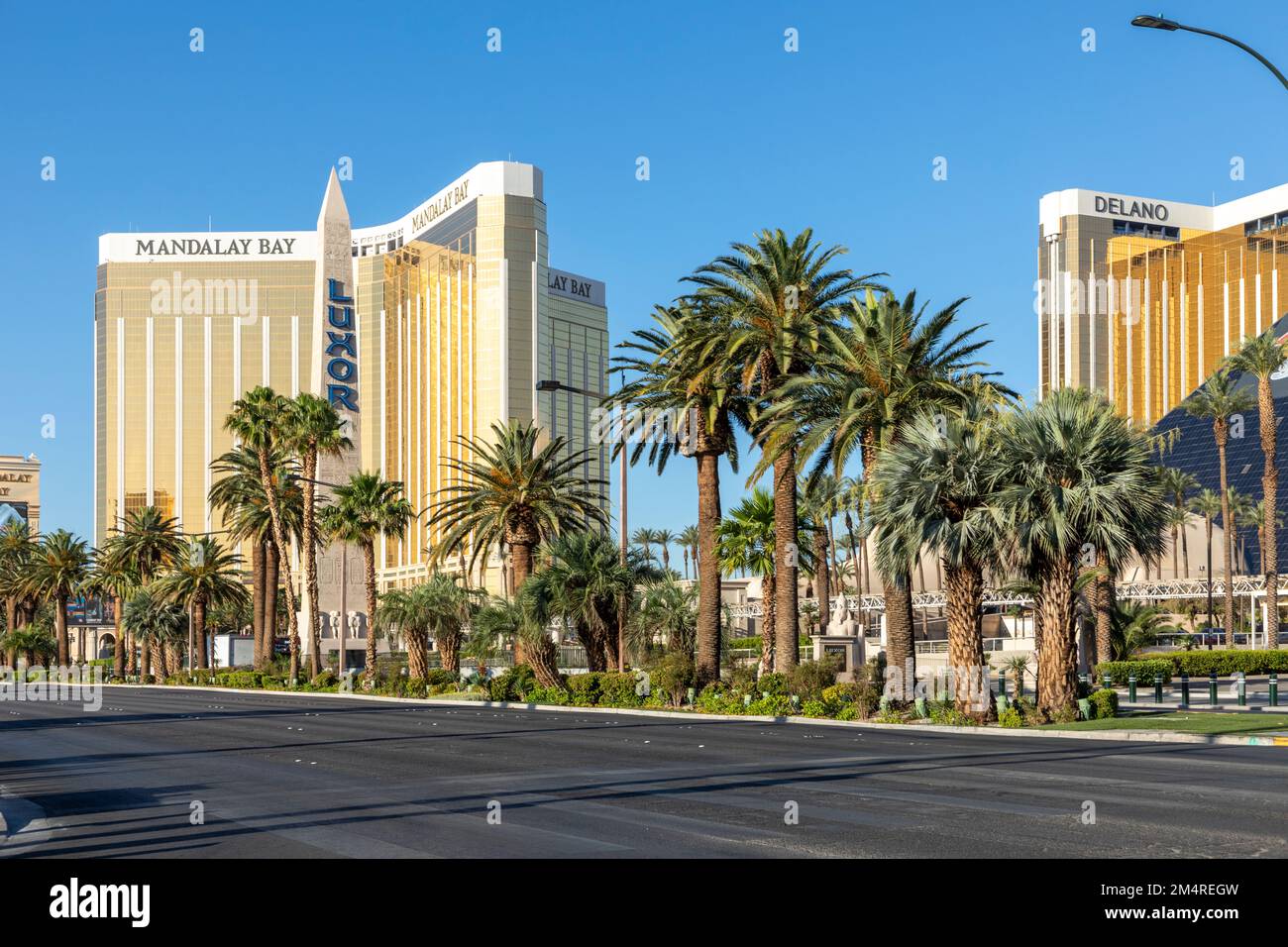 Las Vegas, USA - May 25, 2022: view of the famous strip road and ...