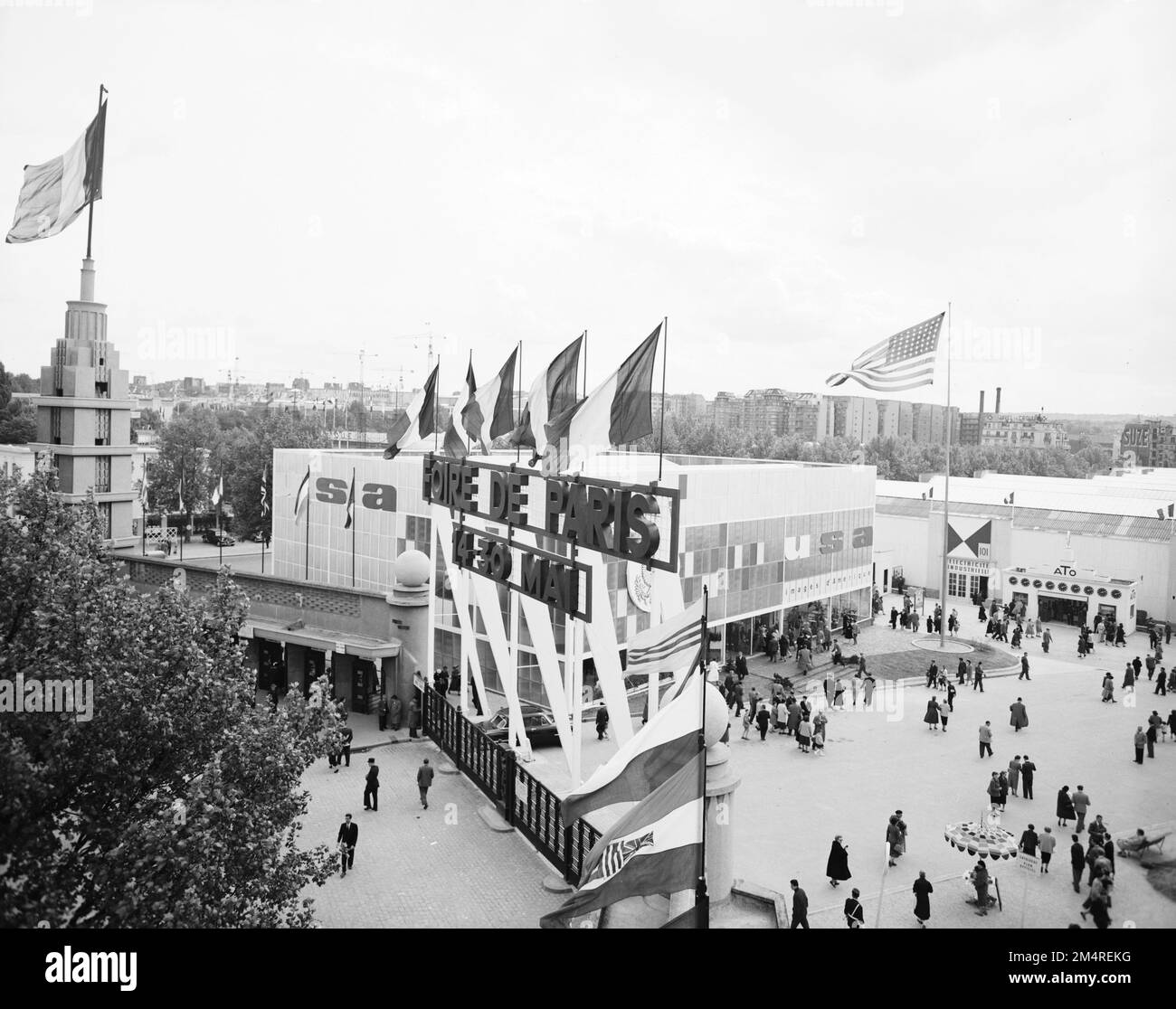 Paris Fair, Crowds and Formal Opening. Photographs of Marshall Plan ...