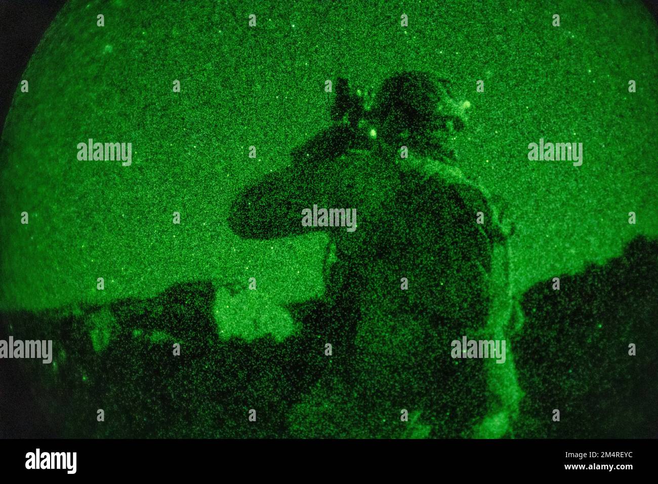 A U.S. Marine with 3rd Battalion, 7th Marine Regiment conducts ...