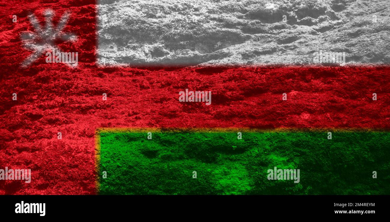 oman flag texture as background Stock Photo - Alamy