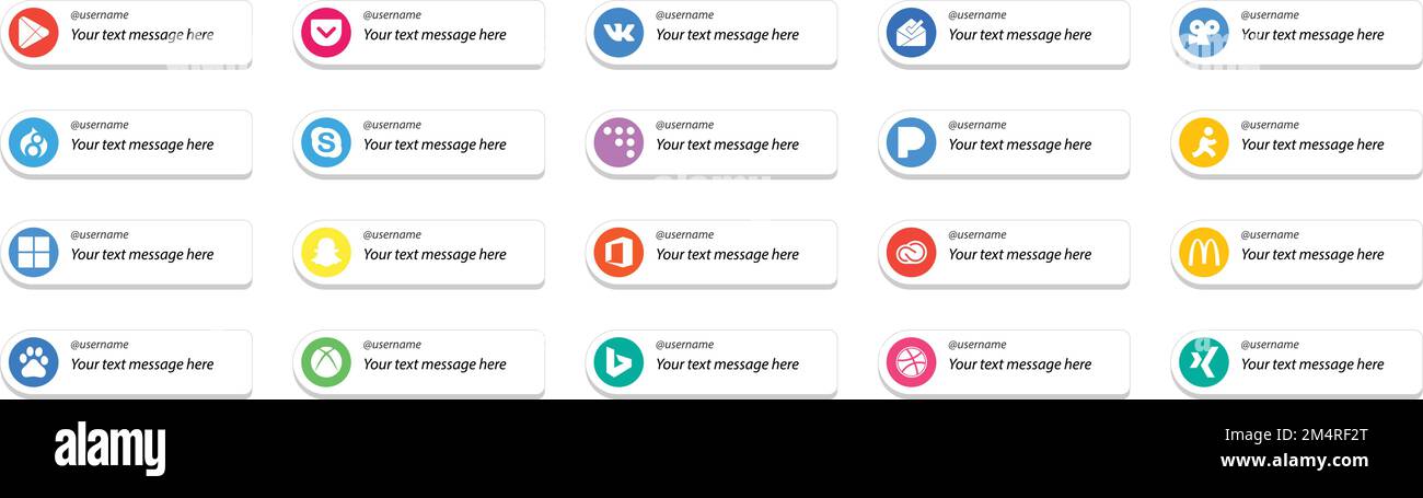 20 Social Media Follow Button and text place.like adobe. creative cloud ...
