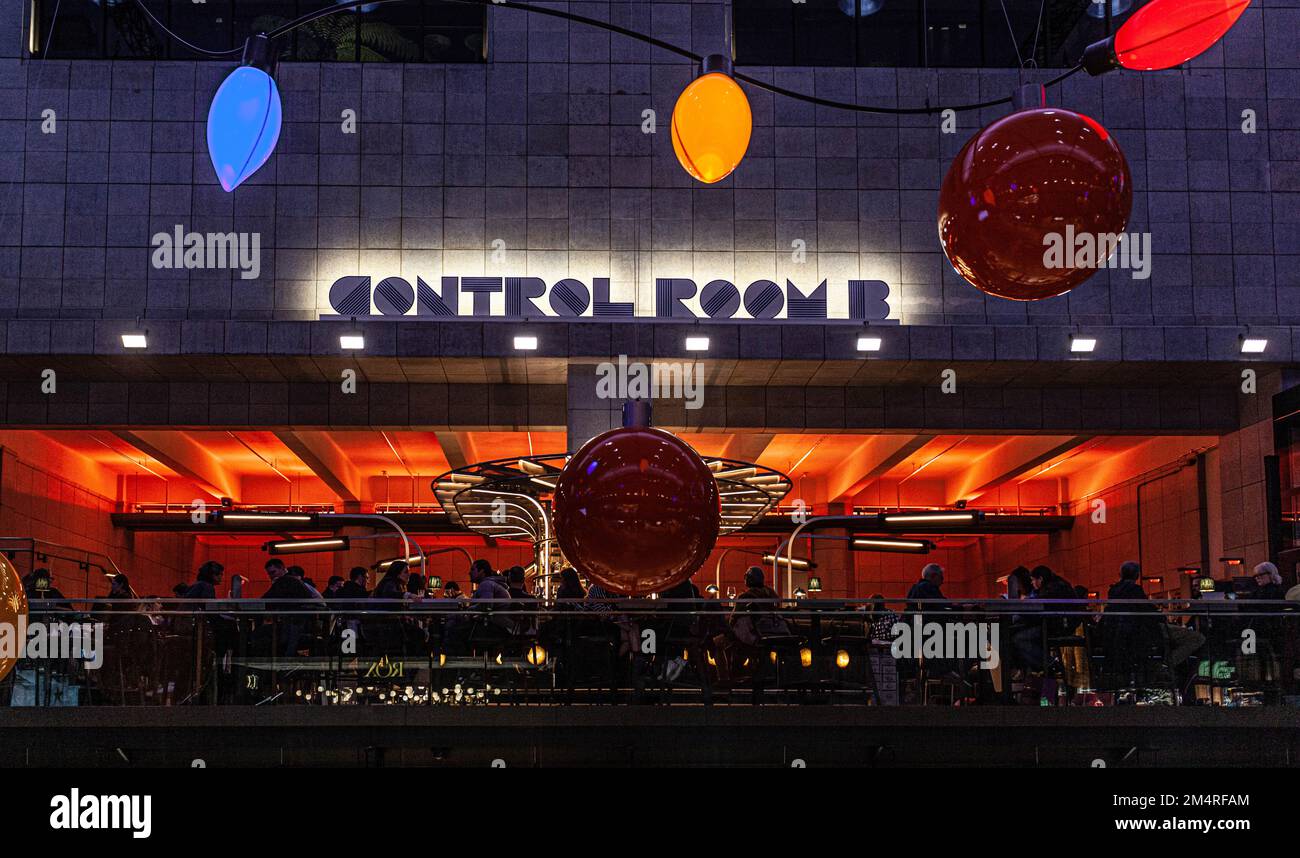 Control Room B bar, Battersea Power Station, London, England, UK Stock ...