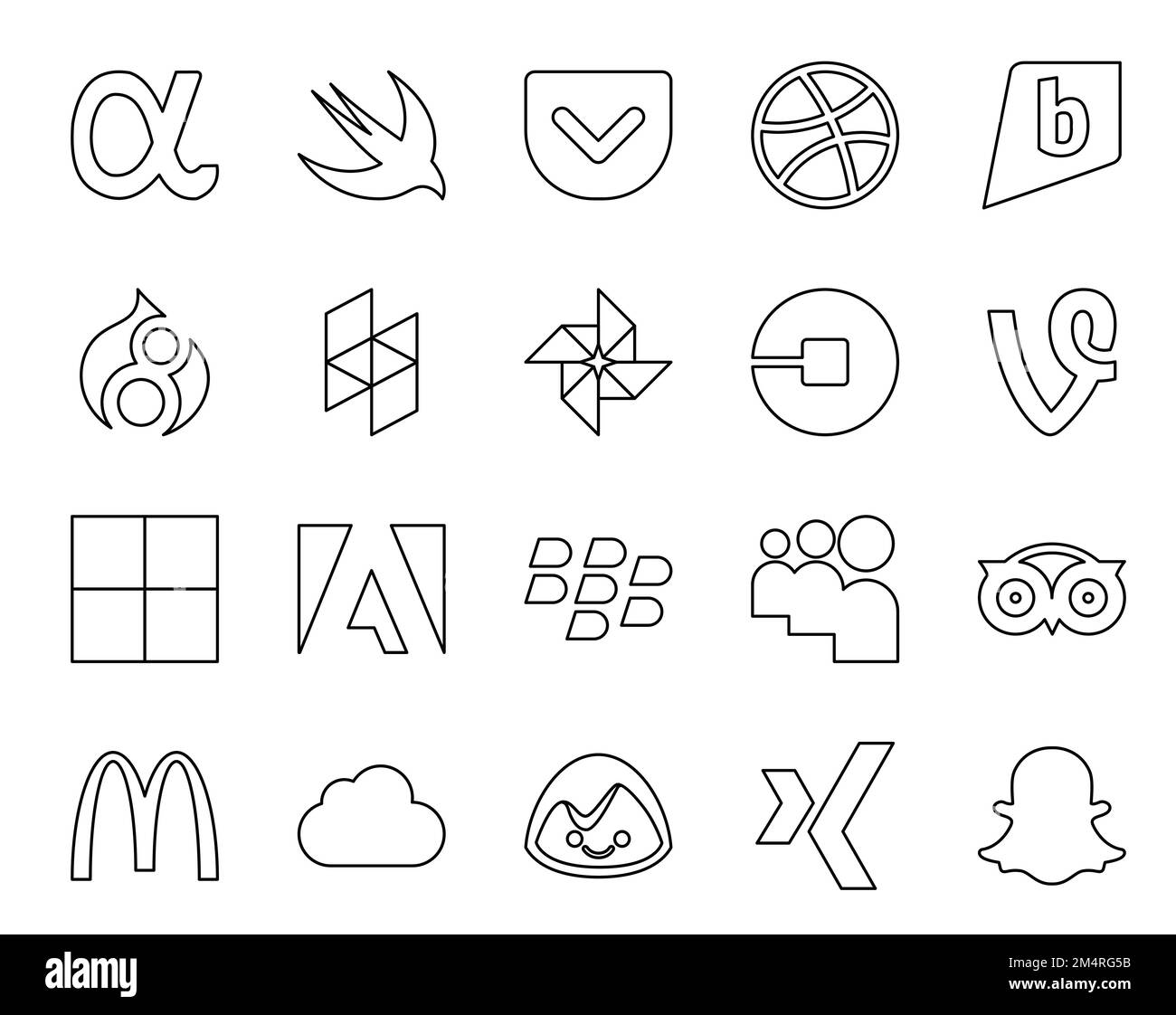 Myspace logo app icon hi-res stock photography and images - Alamy