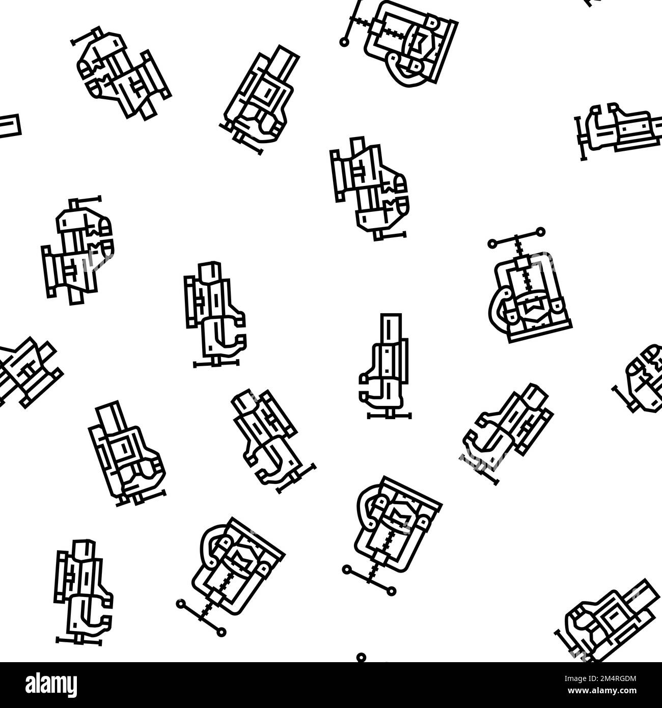 clamp vice grip tool metal vector seamless pattern Stock Vector Image ...