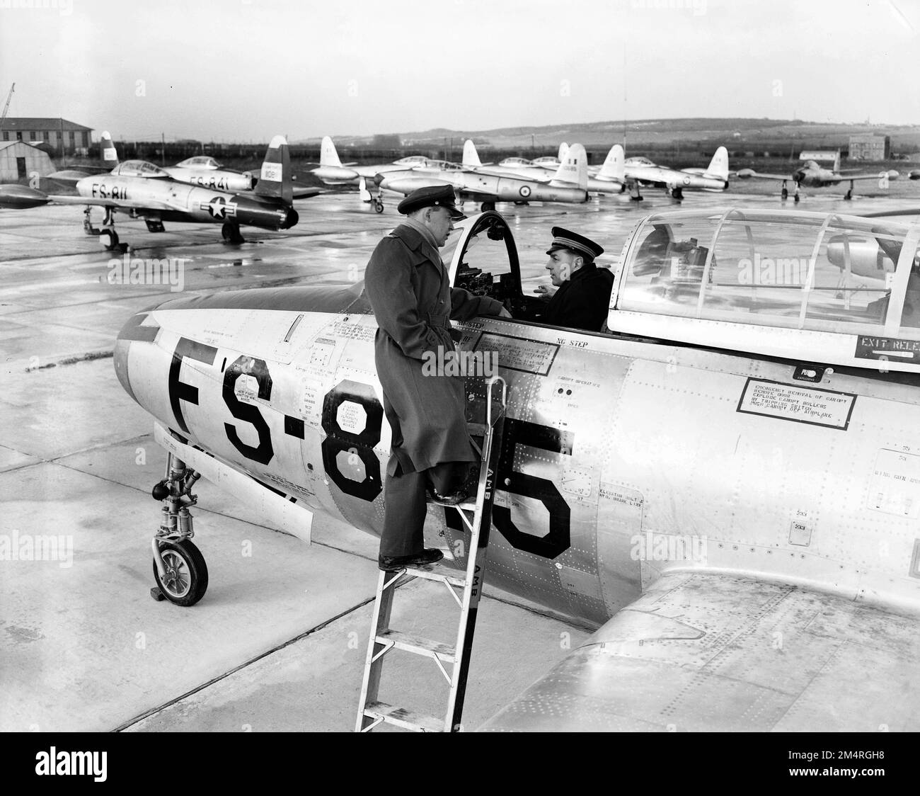 U. S. Thunderjets Arrive at Rheims/MDAP. Photographs of Marshall Plan ...