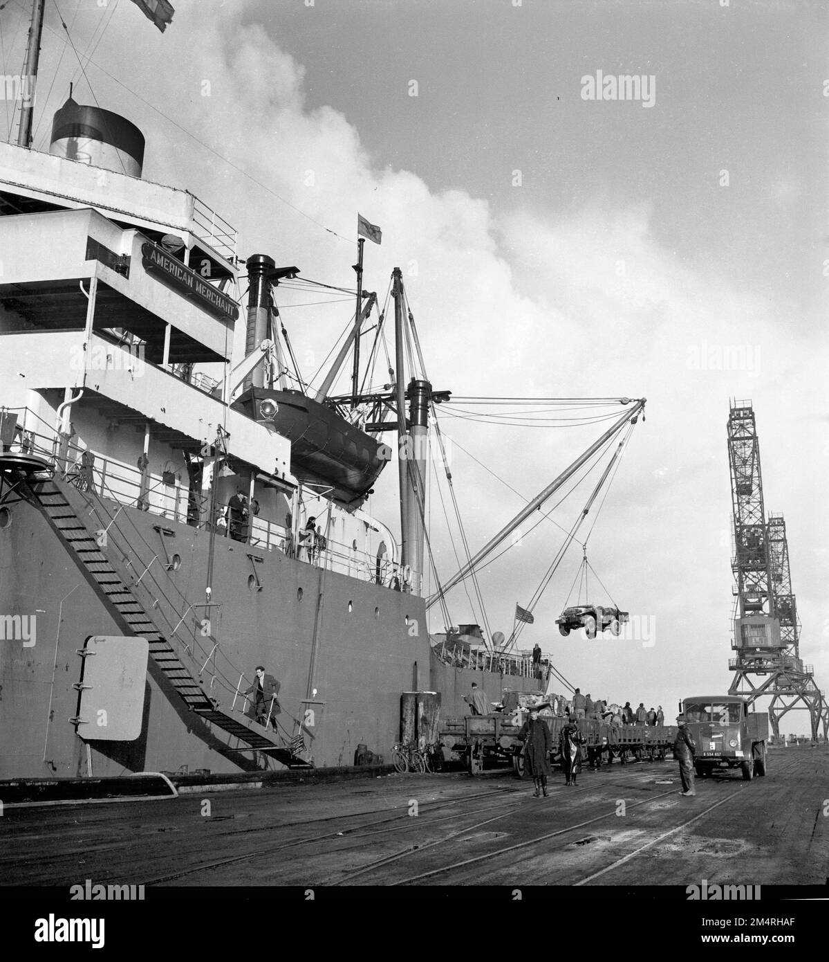 MDAP Equipment Arrives. Photographs of Marshall Plan Programs, Exhibits ...