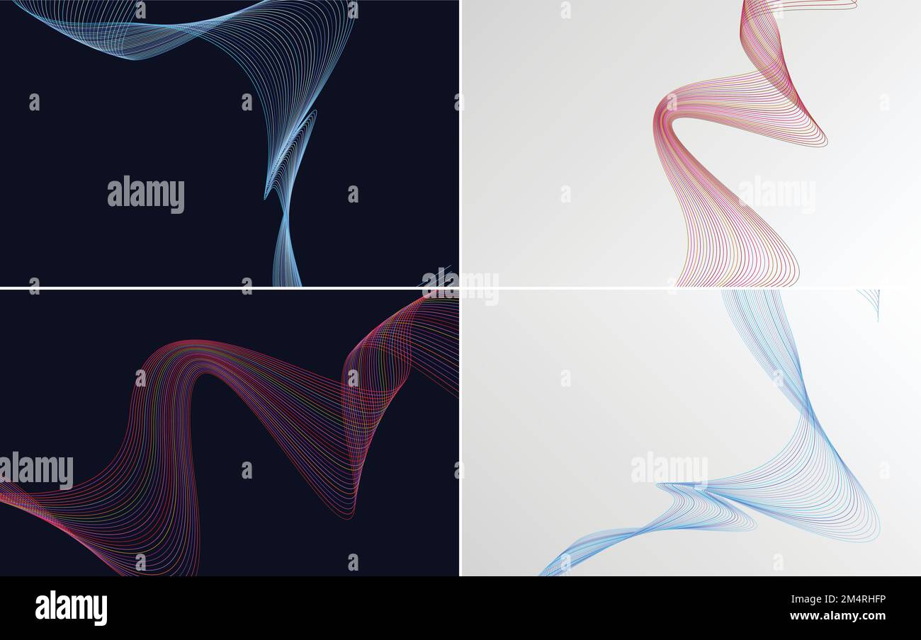 Use this vector background pack to create a striking presentation Stock ...