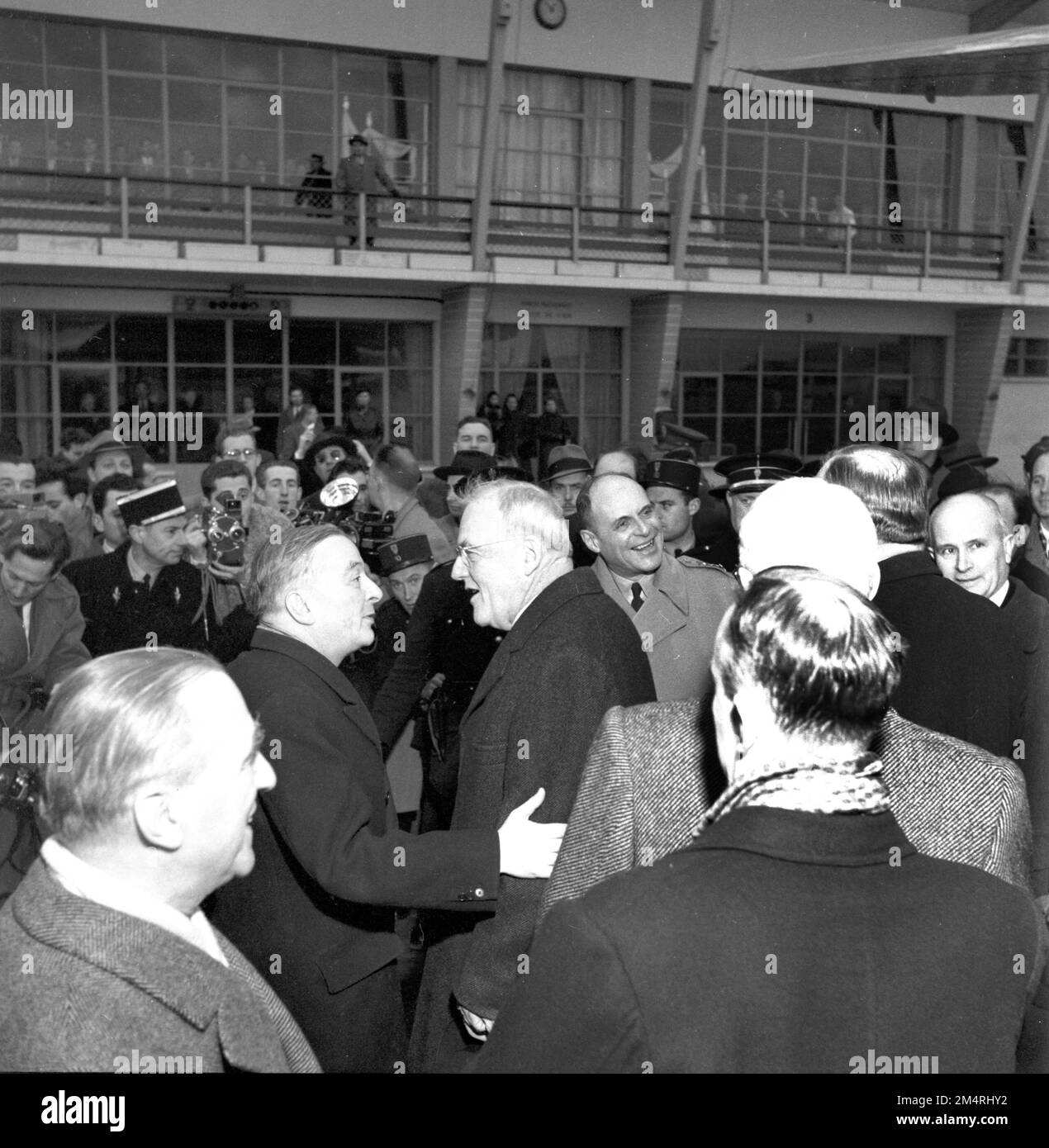 John Foster Dulles & Harold Stassen Arrive in Paris. Photographs of ...