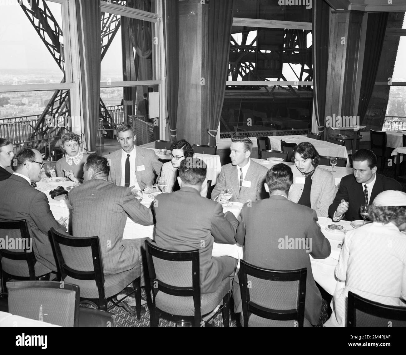 IFYE Students Arrive in Paris. Photographs of Marshall Plan Programs ...