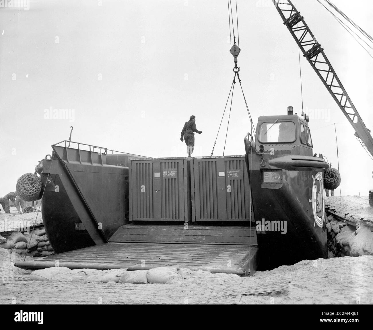 U. S. Giant Landing Craft "BARC". Photographs of Marshall Plan Programs ...