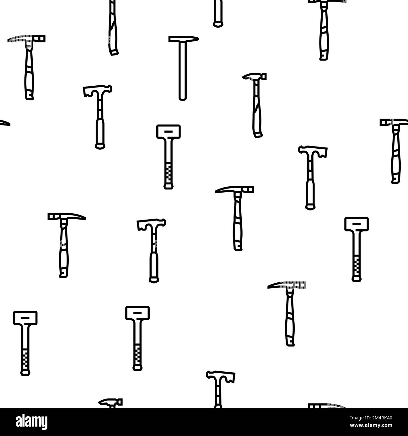 Construction tools seamless pattern vector Black and White Stock Photos & Images - Alamy