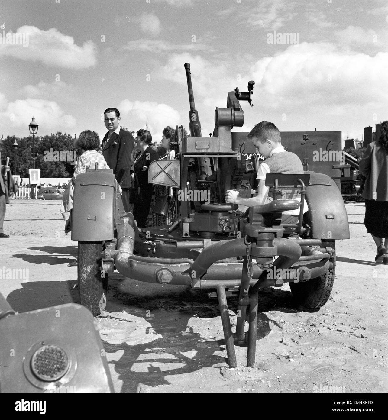 New French Arms are Displayed in Paris. Photographs of Marshall Plan ...