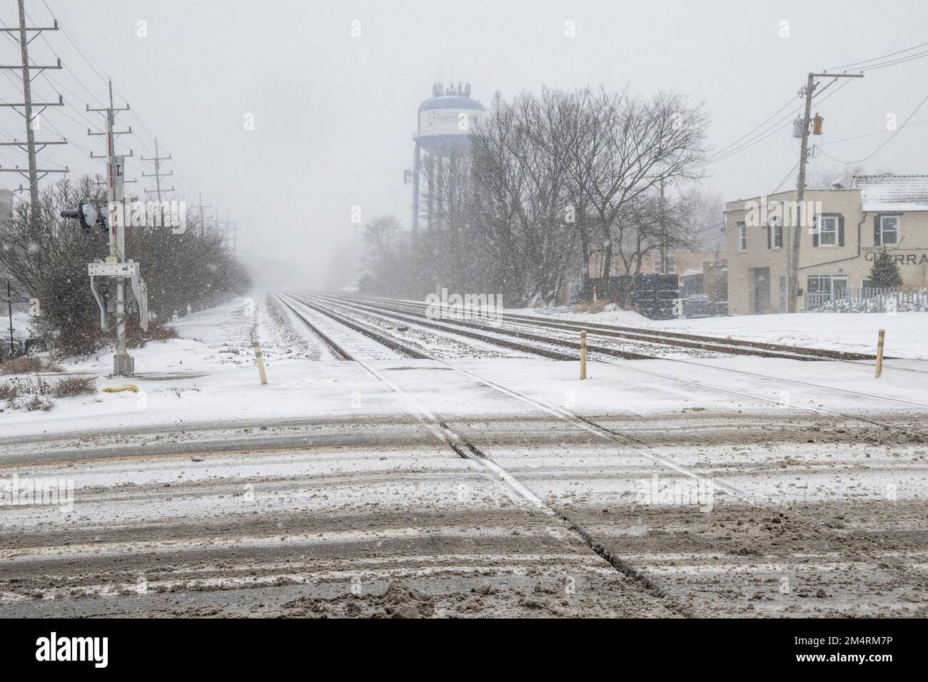 Chicago, USA. 22 December 2022. Chicago weather : Heavy snowfall begins ...