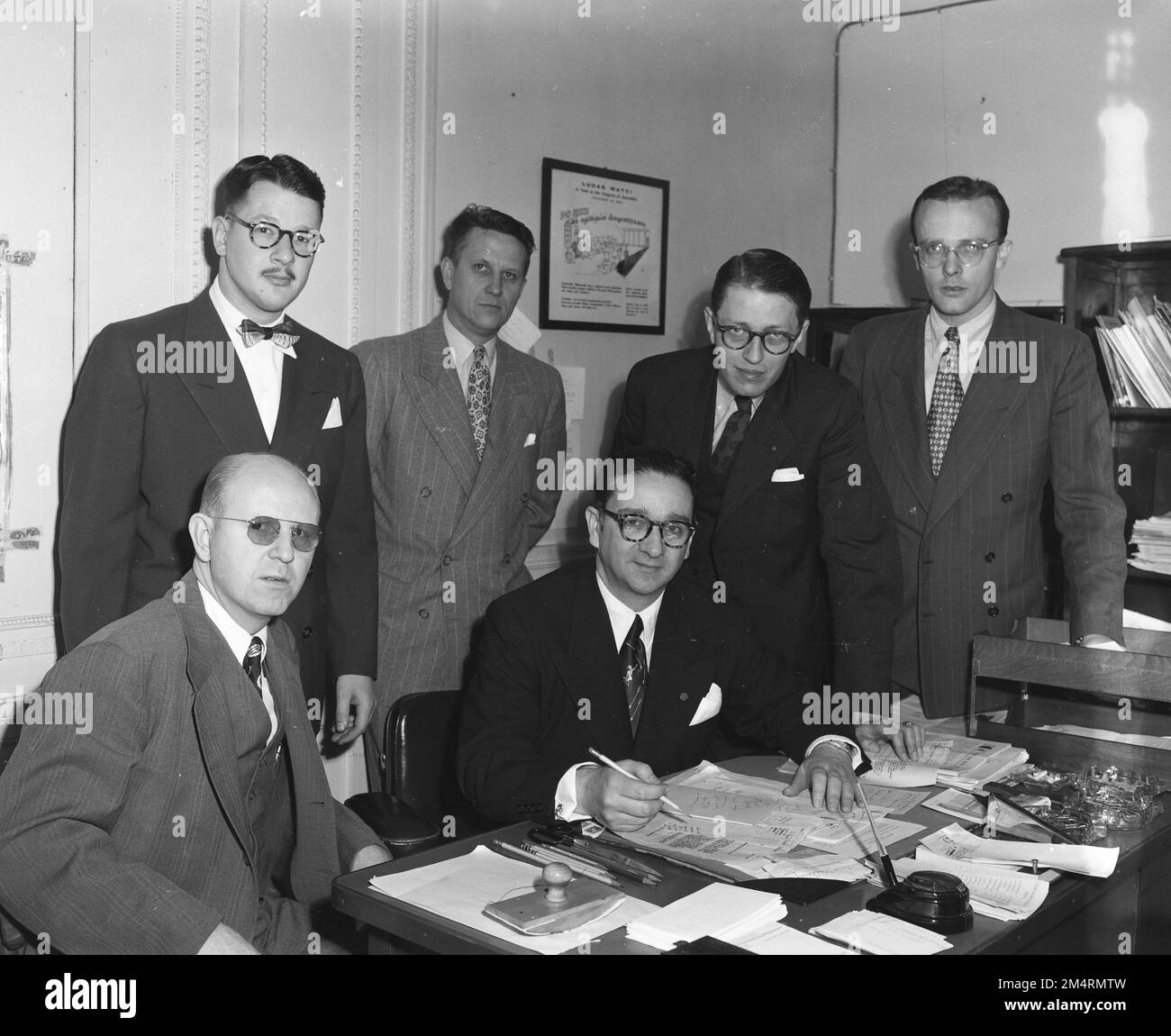 The American Newspaper Guild Members Assigned to ECA LI Headquarters in ...