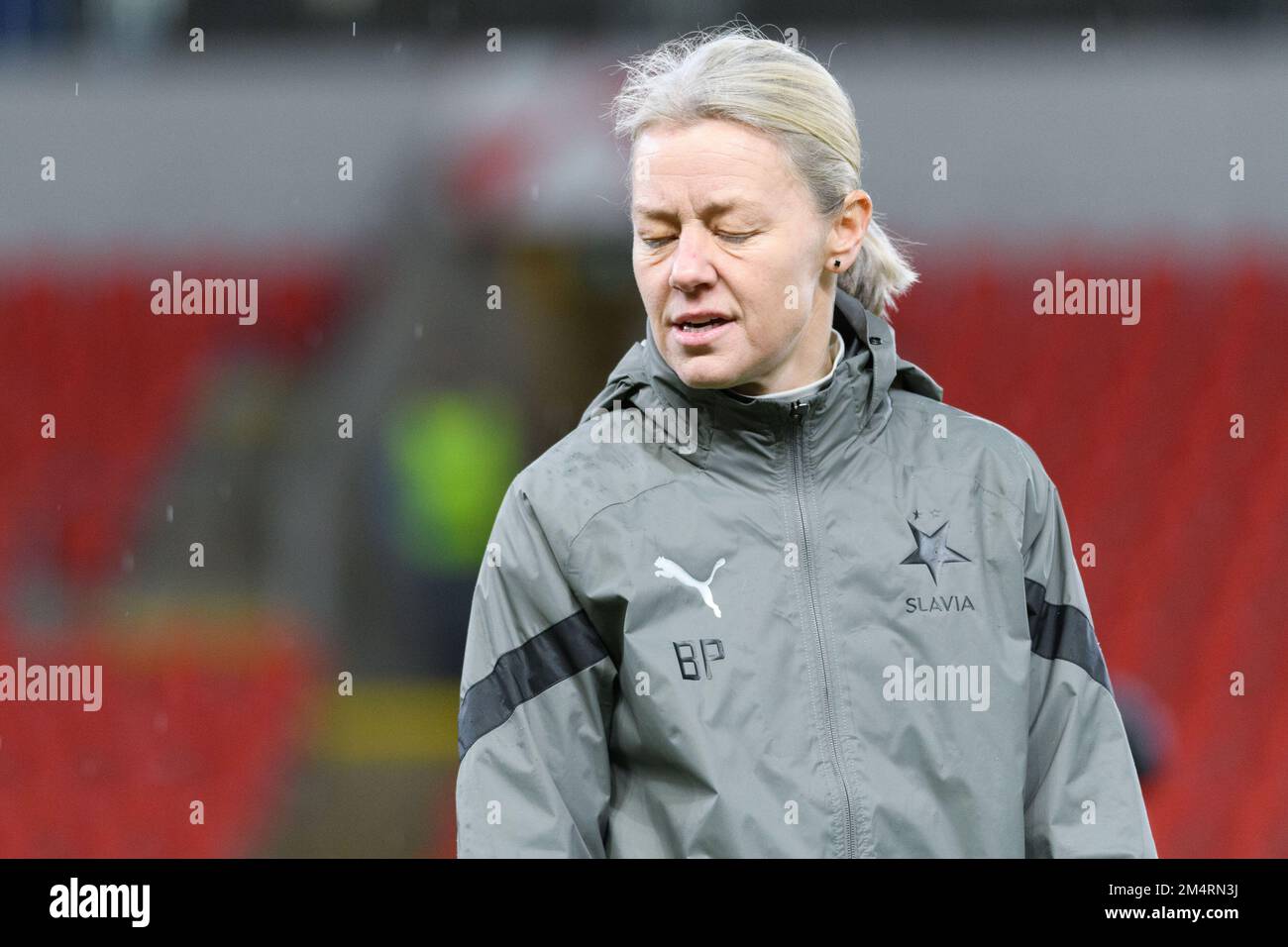 December 22, 2022: Assistent coach of Slavia Blanka Penickova during ...