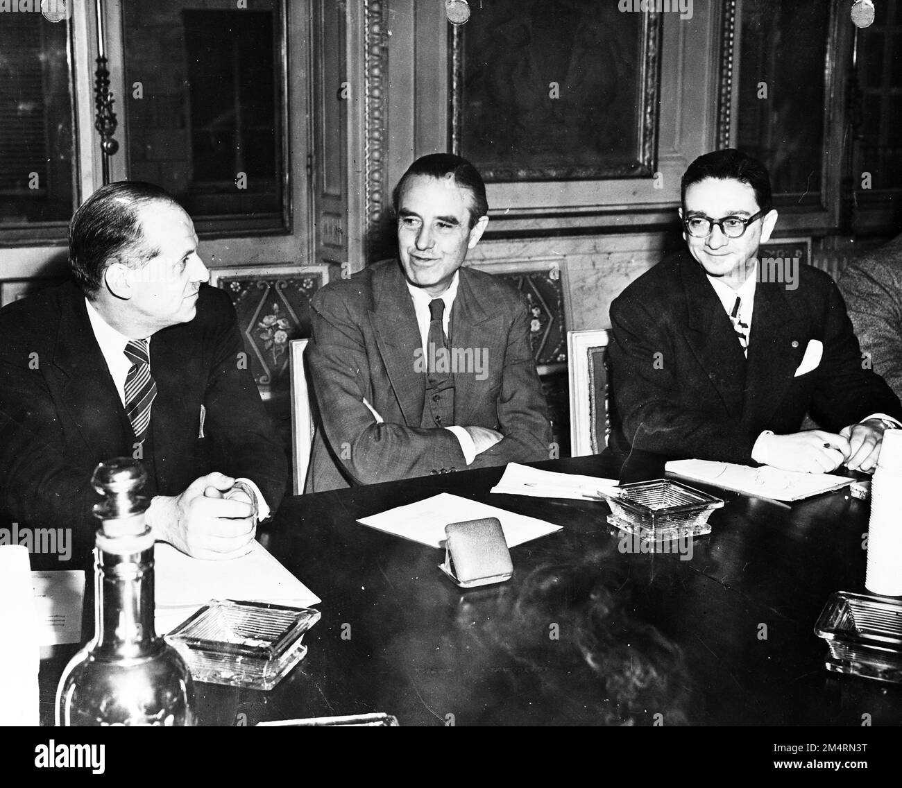 ECA Labor Advisors' Conference, Paris, March 1, 1949. Photographs of ...