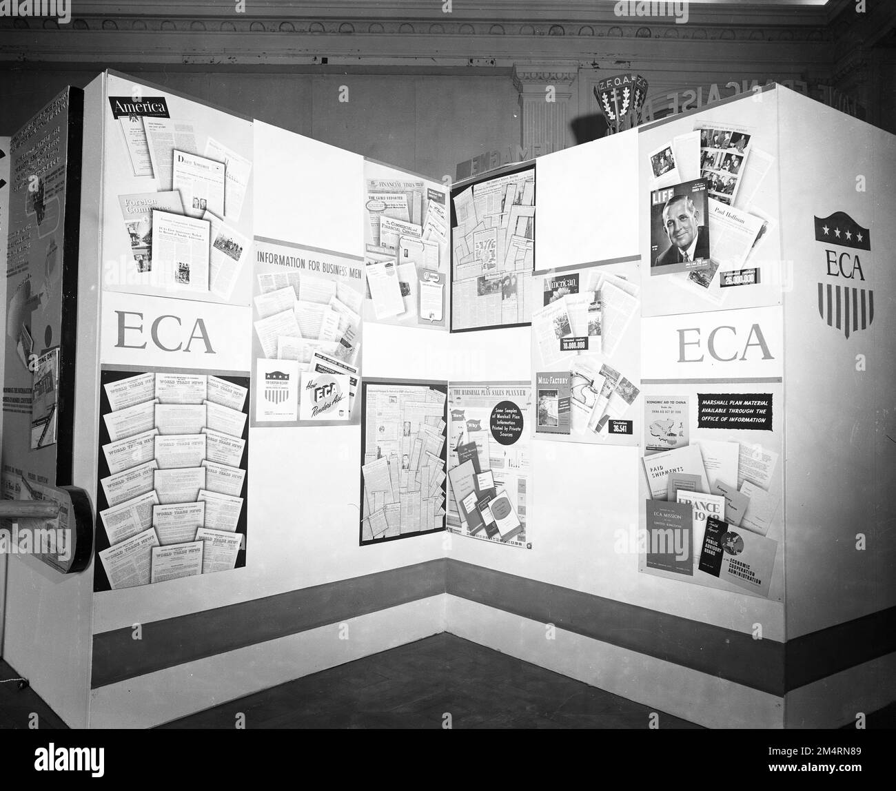 Exhibit. Photographs of Marshall Plan Programs, Exhibits, and Personnel ...