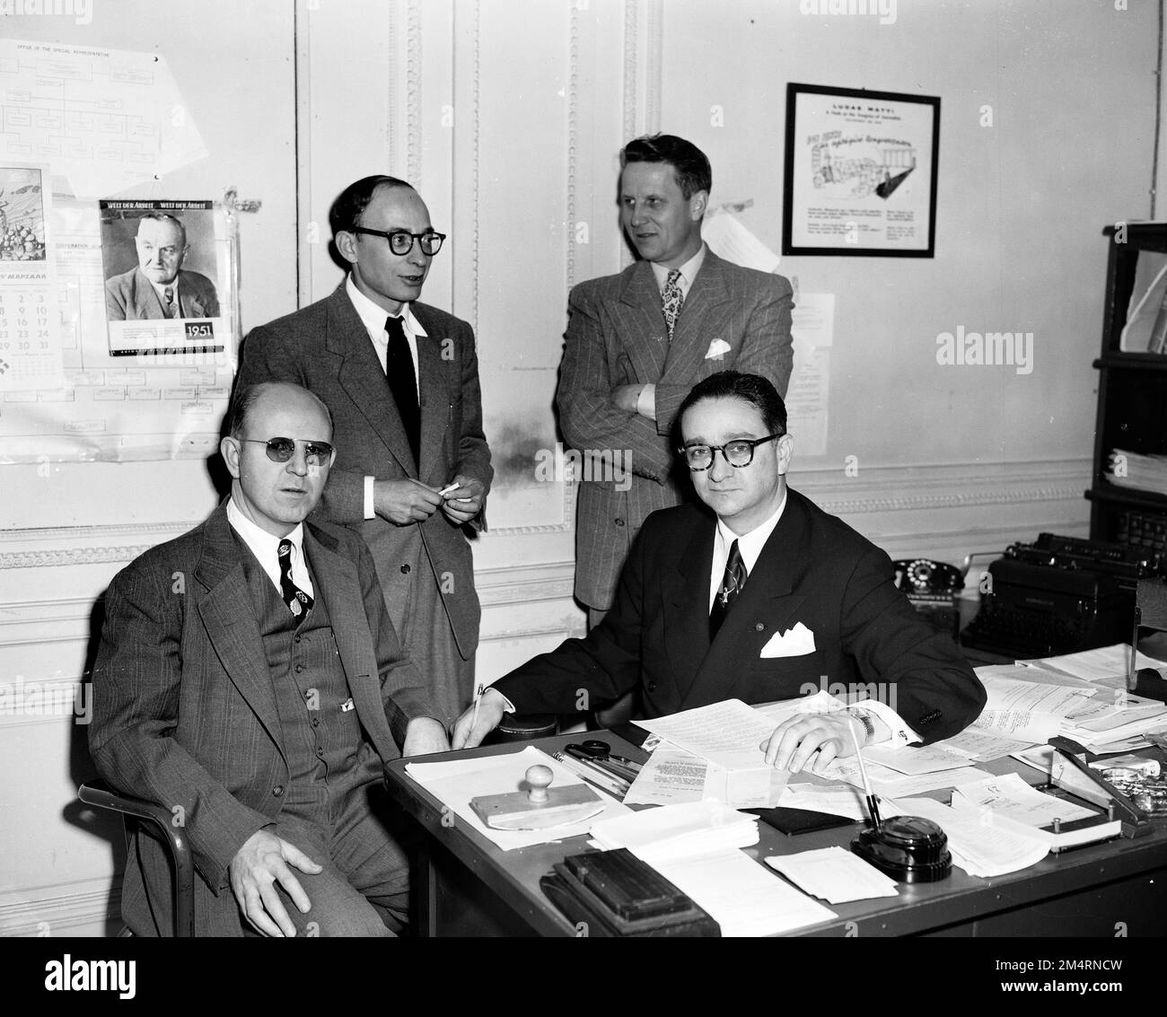 The American Newspaper Guild Members Assigned to ECA LI Headquarters in ...