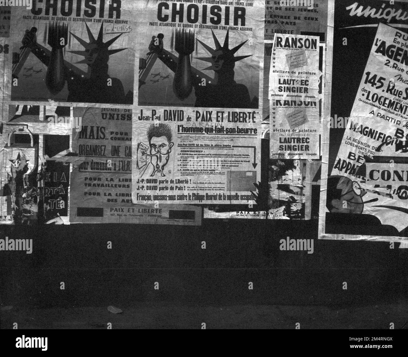 Paris Wages Political War of Posters (Communist Poster, Anti-Communist ...