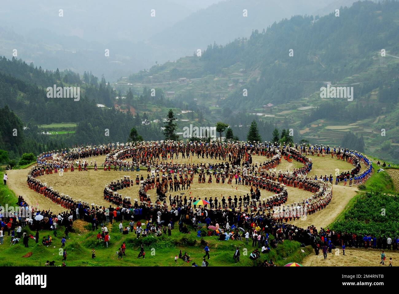 (FILE) A view of the Jinji dance in Qiandongnan, Guizhou Province ...